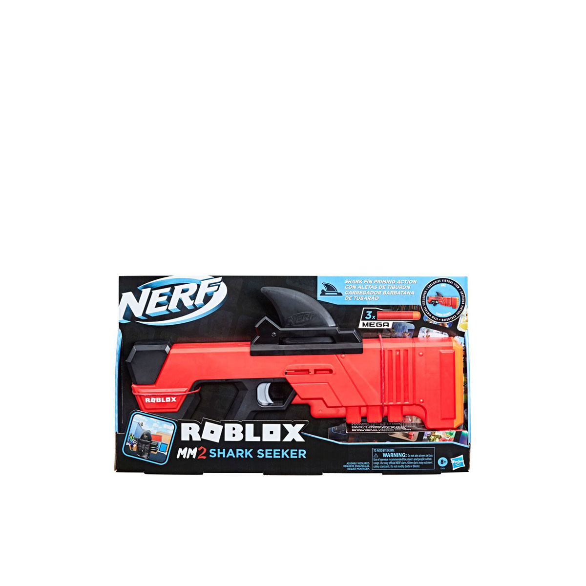 Hasbro-Nerf Roblox MM2 : Shark Seeker Blaster With 3 Darts - SuperStore ...